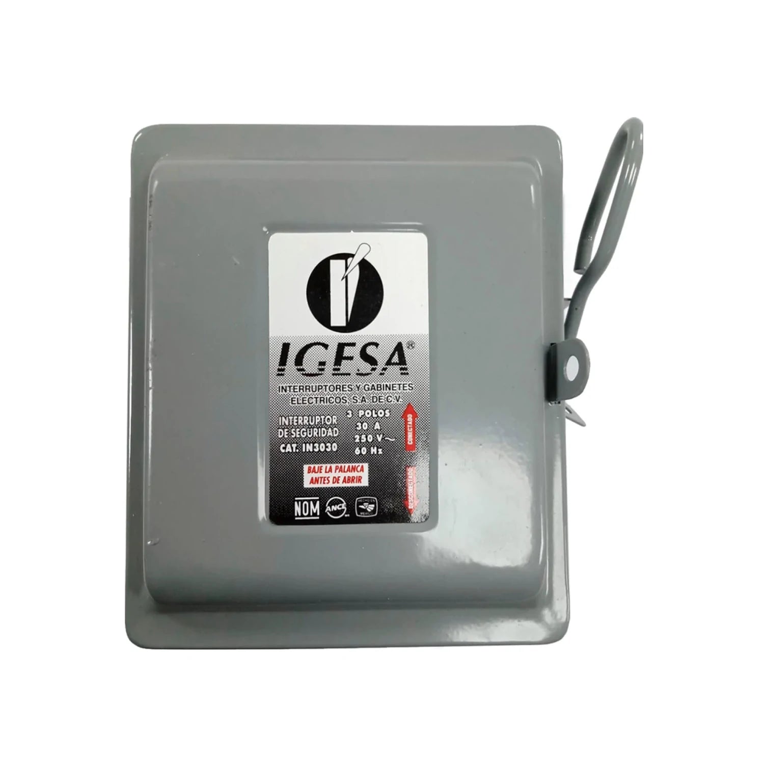 Interruptor de seguridad 3 x 30 de porcelana Igesa IN3030 - H79 ...