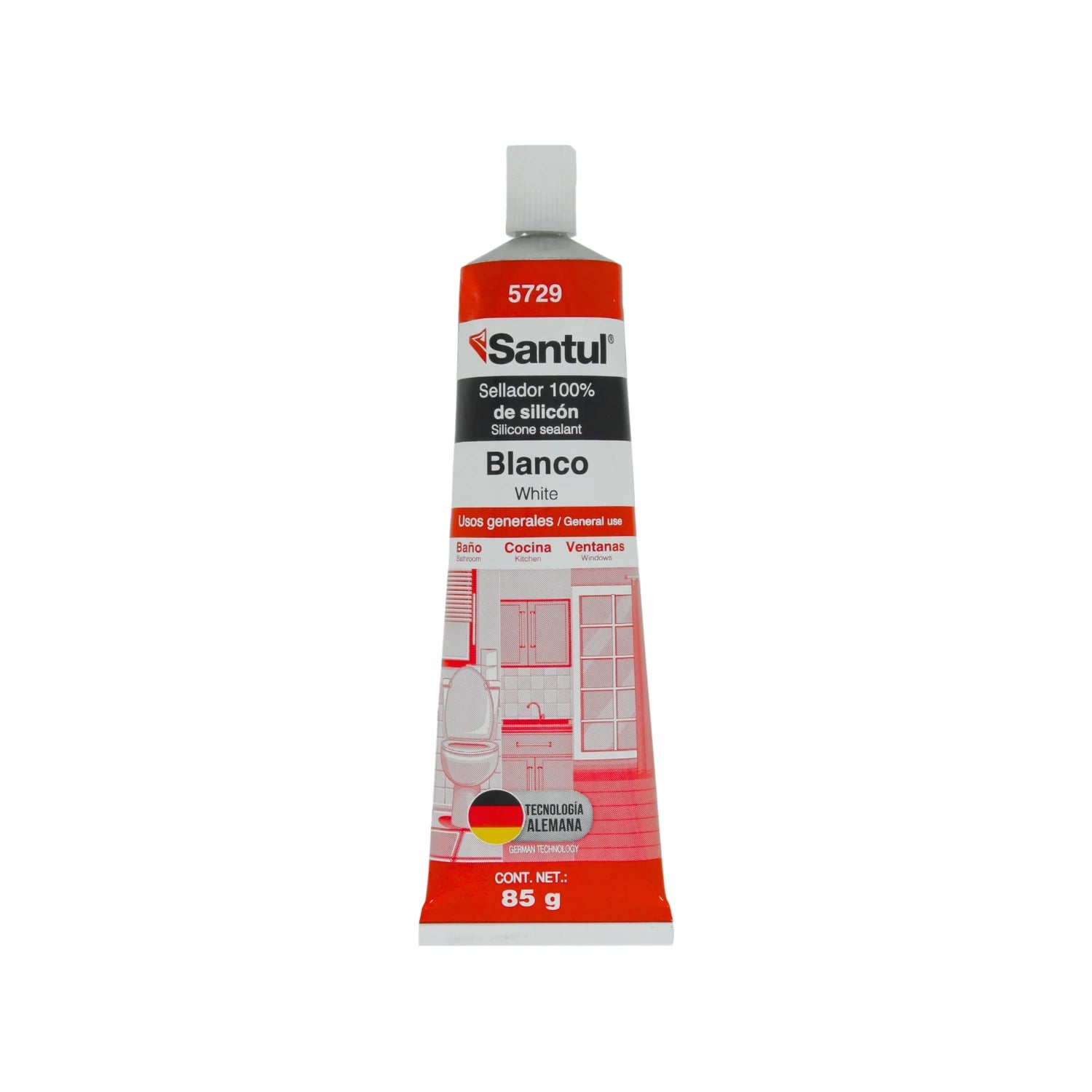Silicón blanco 85 g uso general Santul 5729 - H79 - Herramientas el 79 ...